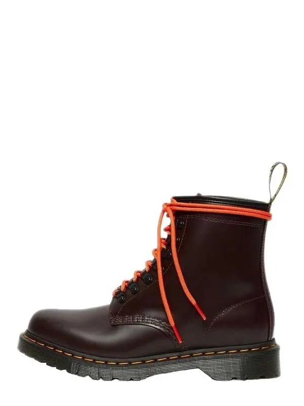 Dr. Martens 1460 Ben Smooth Combat Boots - Brown Red