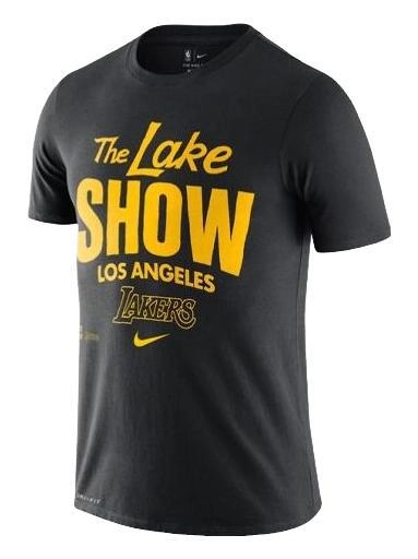 Nike Los Angeles Lakers Dri-fit Short Sleeve Tee - Black