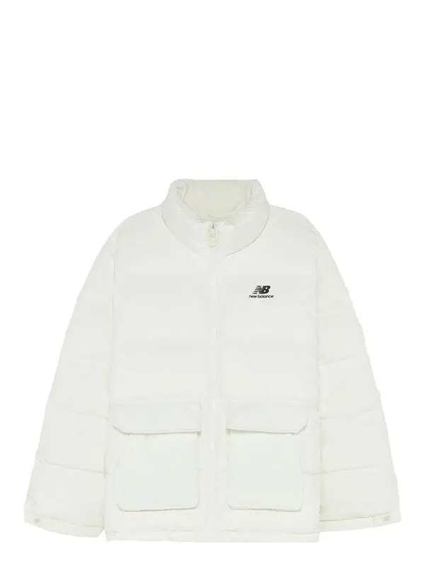 NEW BALANCE Short Down Jacket - White/black