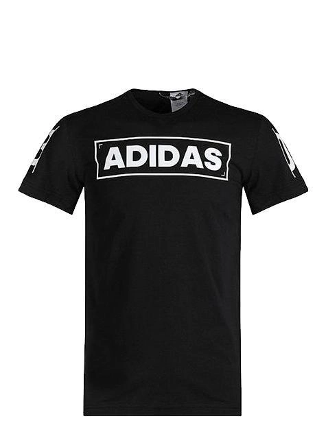 Adidas Adi 360 Logo Printing Sports Round Neck Short Sleeve - Black