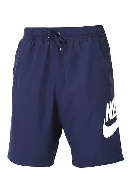 Nike Ce Woven Hybrid Training Shorts With Large Logo - Navy