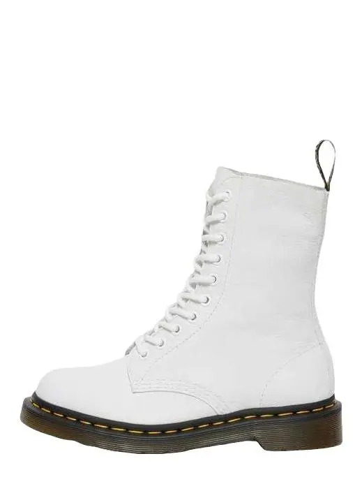 Dr. Martens 1490 Virginia Leather High Boots - White