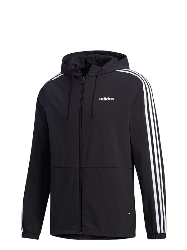 Adidas Neo Essential 3-stripes Windbreaker - Black