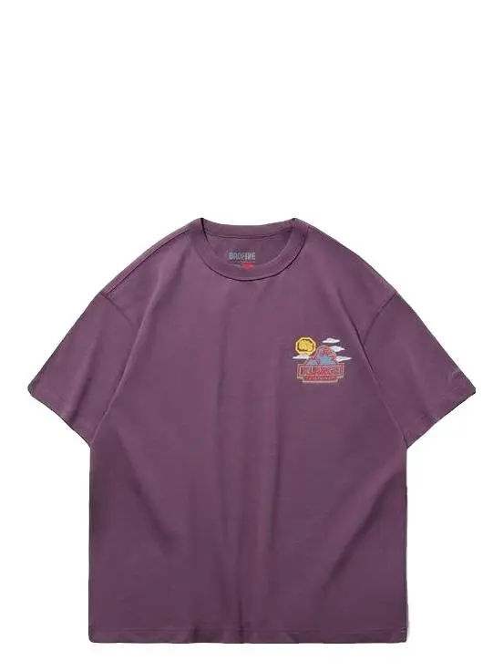 LI-NING Badfive X Xlarge Crossover Short Sleeve T-shirt - Purple