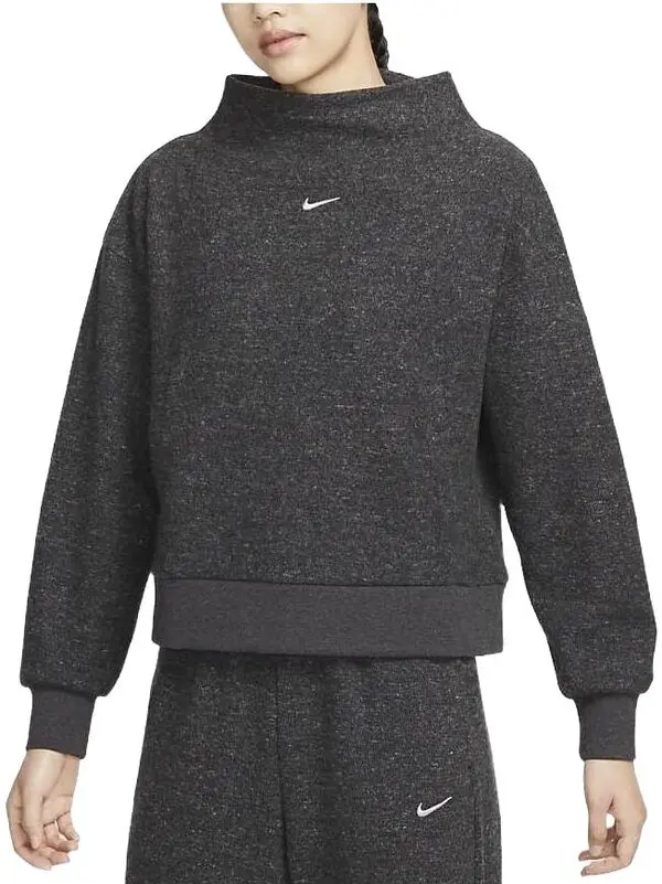 Nike Therma Fit Mock Neck Training Top - Dark Grey