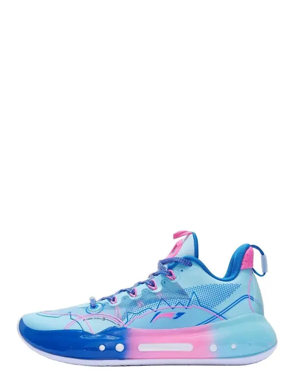 LI-NING Yushuai 14 Low 'lightning' Sneakers - Blue/pink