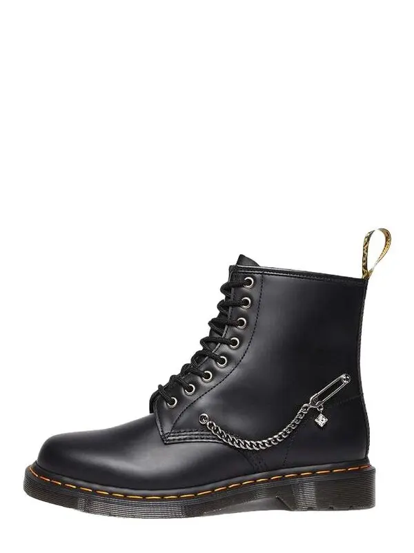 Dr. Martens 1460 Swarovski Leather Lace Up Boots - Black