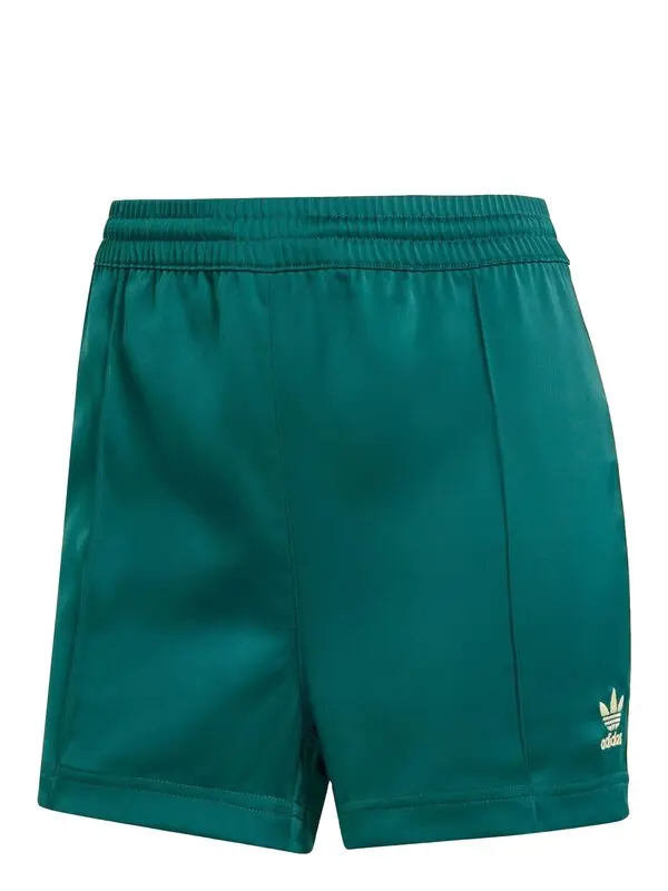 Adidas 3-stripes Satin Shorts - Collegiate Green