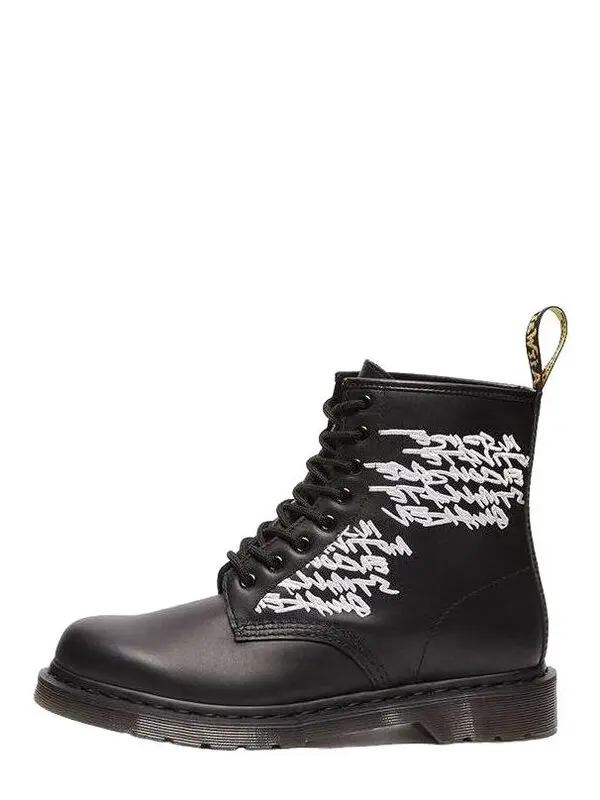 Dr. Martens Futura Laboratories X 1460 Embroidered Boots - Black