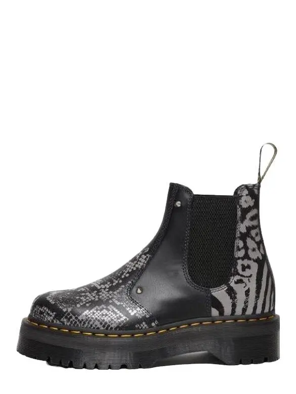 Dr. Martens 2976 Quad Platform Chelsea Boots - Black/grey