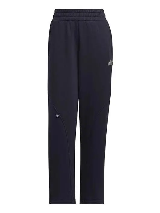 Adidas Fleece Joggers With Small Logo Detail - Navy/silver