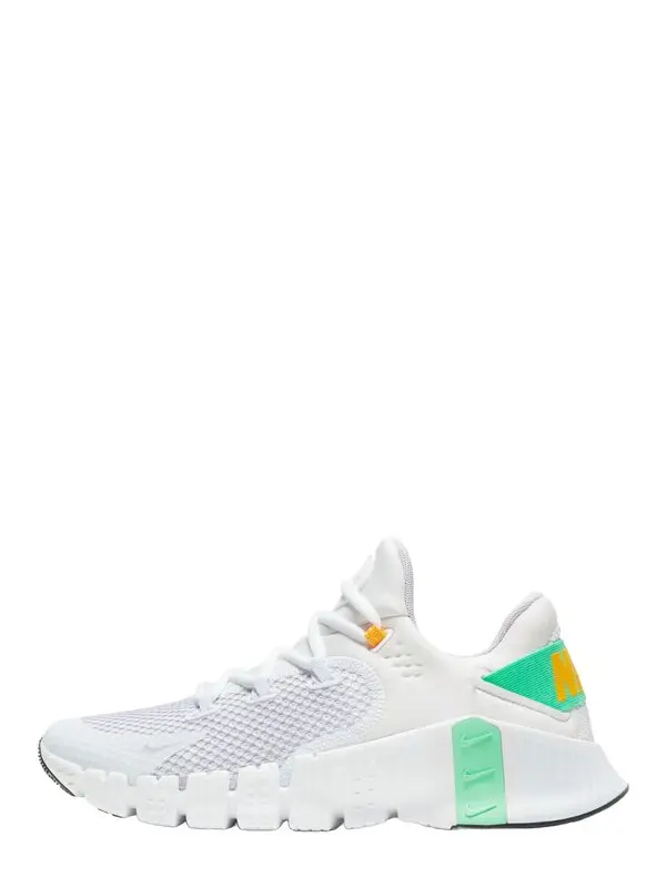 Nike Free Metcon 4 Athletic Sneakers - White/dark Smoke Grey/green Glow