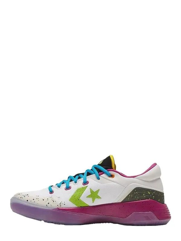 CONVERSE G4 Low 'graffiti' Basketball Sneakers - White/purple