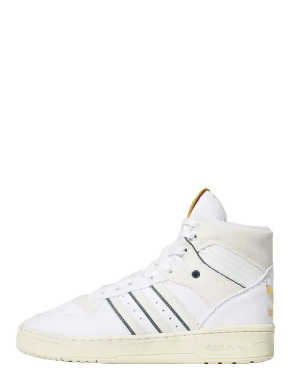 Adidas Rivalry High Top Sneakers - White/yellow