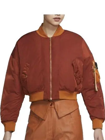 JORDAN Flight Bomber Jacket - Orange/brown