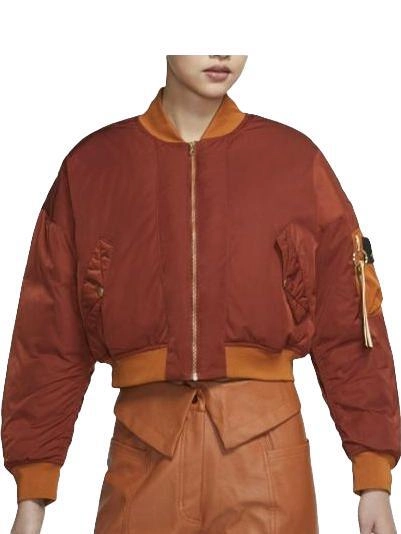 JORDAN Flight Bomber Jacket - Orange/brown