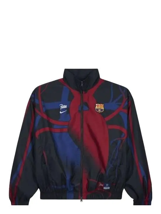 Nike X Fc Barcelona X Patta Track Jacket - Black/red/blue