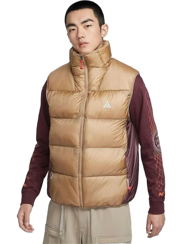 Nike Lunar Puffer Vest - Brown