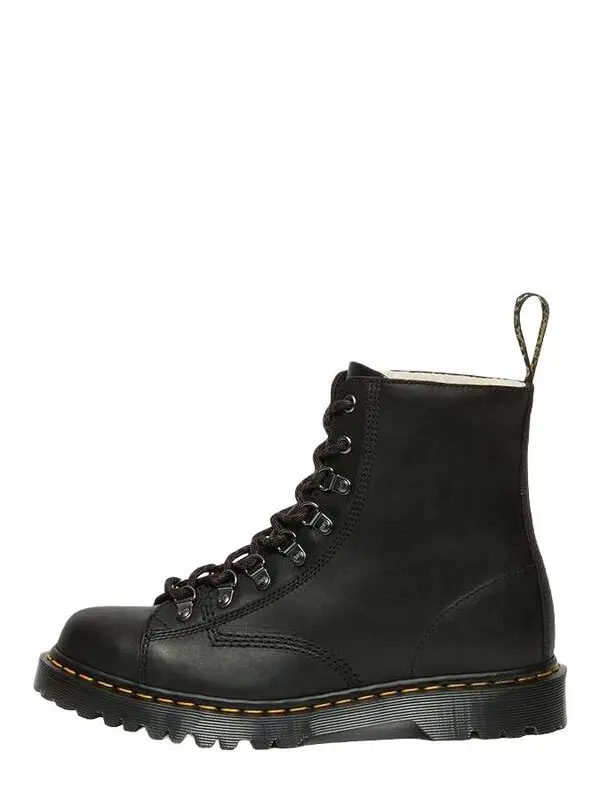 Dr. Martens Barton Made In England Oil Leather Boots - Black