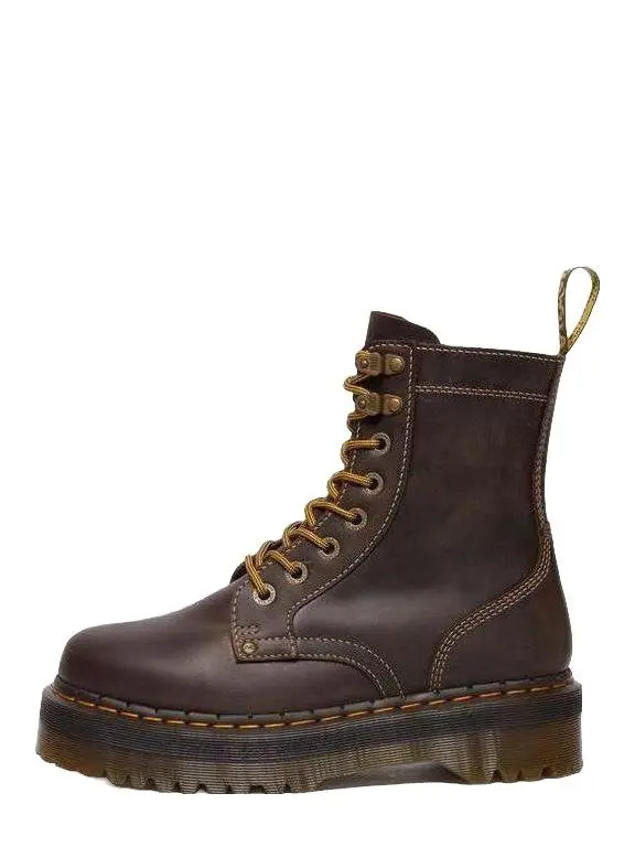 Dr. Martens Jadon Arc Lace Up Platform Boots - Brown