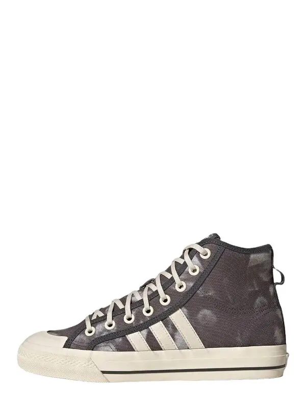 Adidas Nizza High Top Sneakers - Brown/white