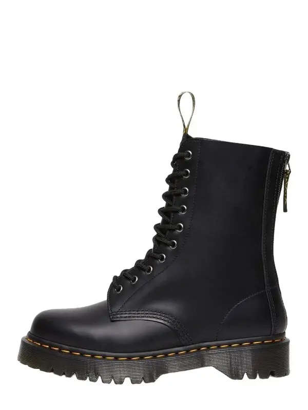 Dr. Martens 1490 Bex Zip Leather Boots - Black
