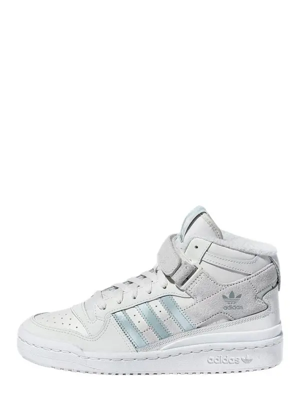 Adidas Originals Forum Mid Sneakers - White/gray/light Blue