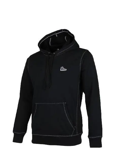 CONVERSE Alphabet Printing Sports Hoodie - Black