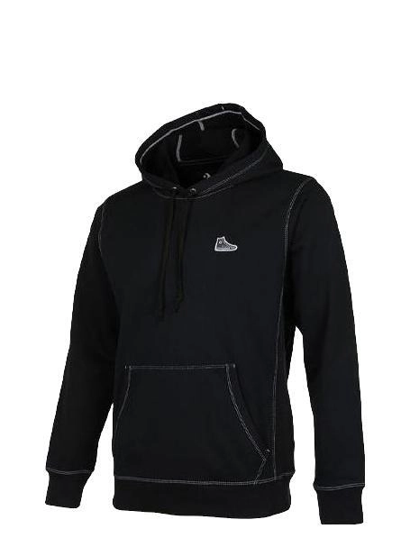 CONVERSE Alphabet Printing Sports Hoodie - Black