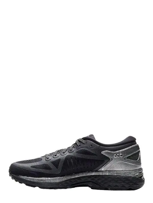 Asics Metarun Silver Athletic Shoes - Black