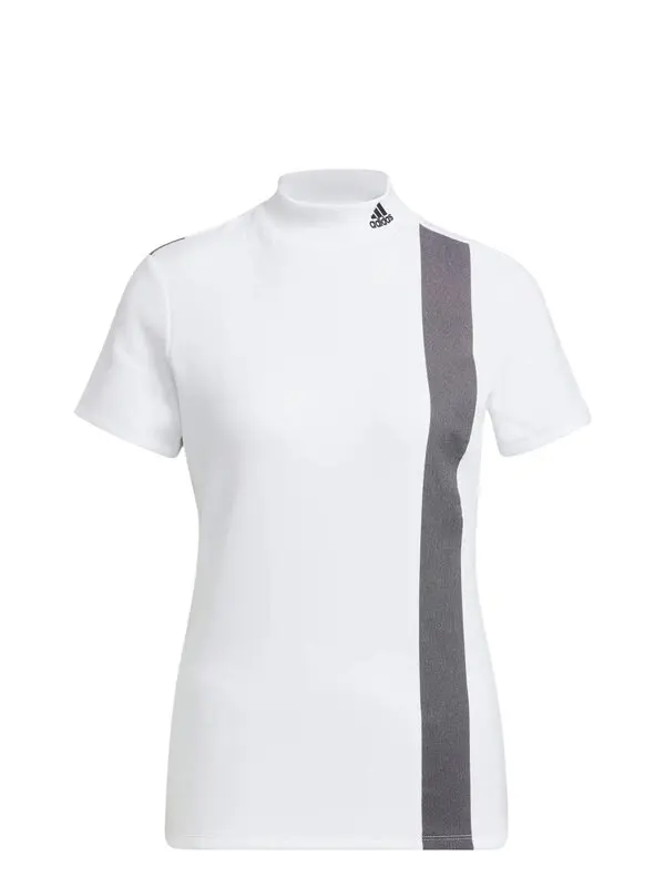 Adidas Aeroready Mock Neck Shirt - White/black