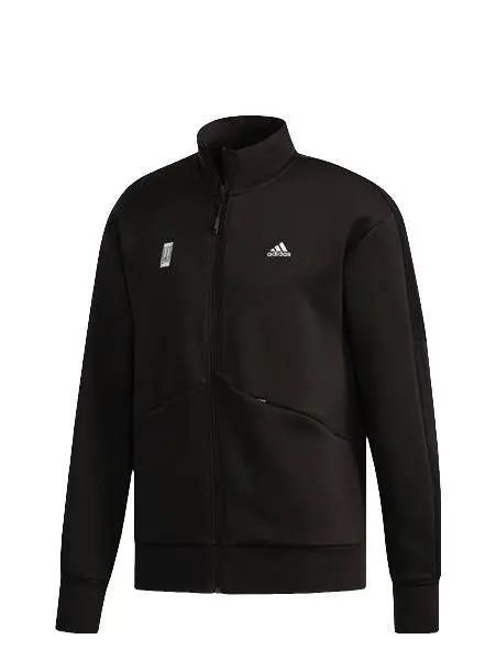 Adidas Martial Arts Logo Collar Zip-up Track Jacket - Black