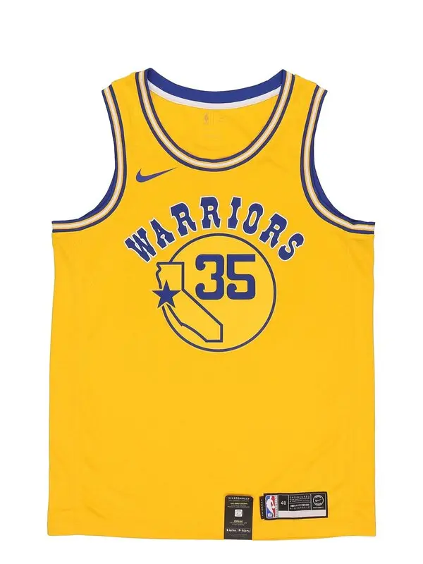 Nike Golden State Warriors Swingman Connected Jersey Durant Edition - Yellow
