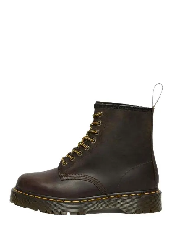 Dr. Martens 1460 Bex Crazy Horse Leather Lace Up Boots - Dark Brown