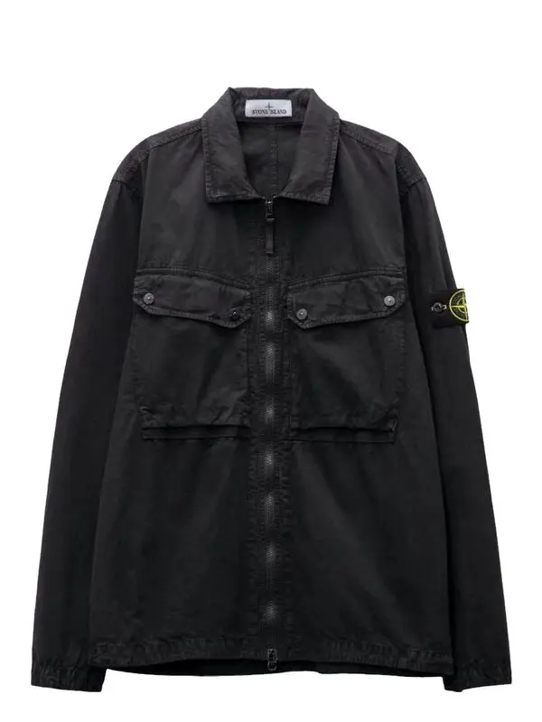 Stone Island Old Effect Overshirt - Black