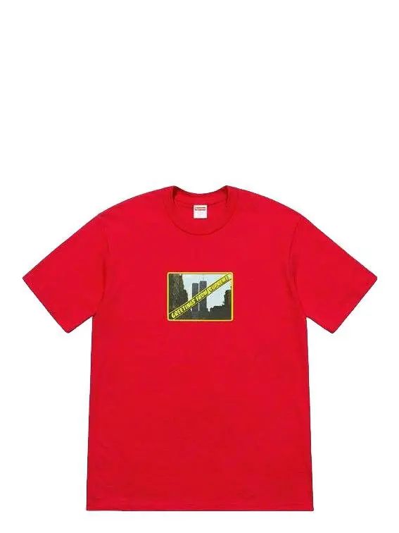 Supreme Ss19 Greetings Tee Short Sleeve - Red