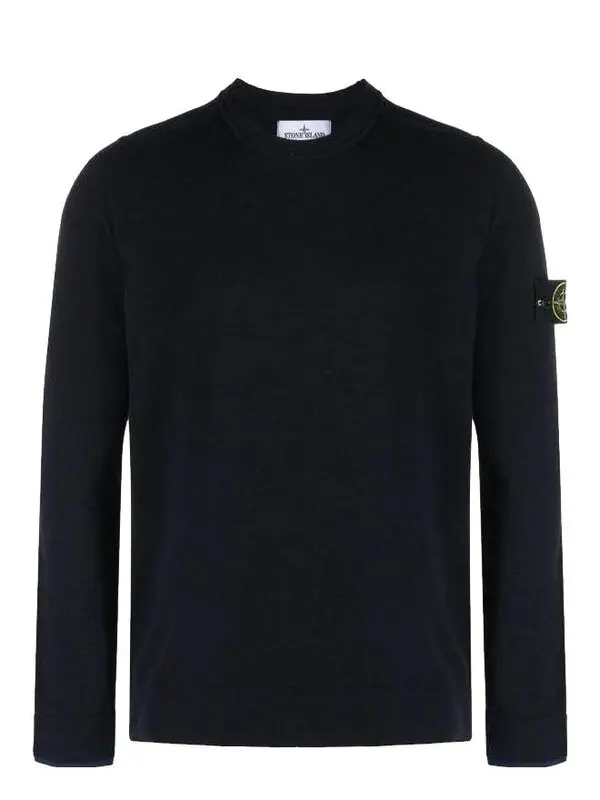 Stone Island Wool Knit Pullover - Black
