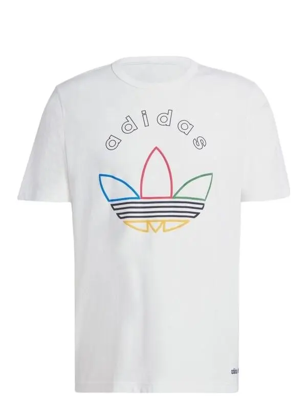 Adidas Graphic T-shirt Asia Sizing 'white - Cloud White
