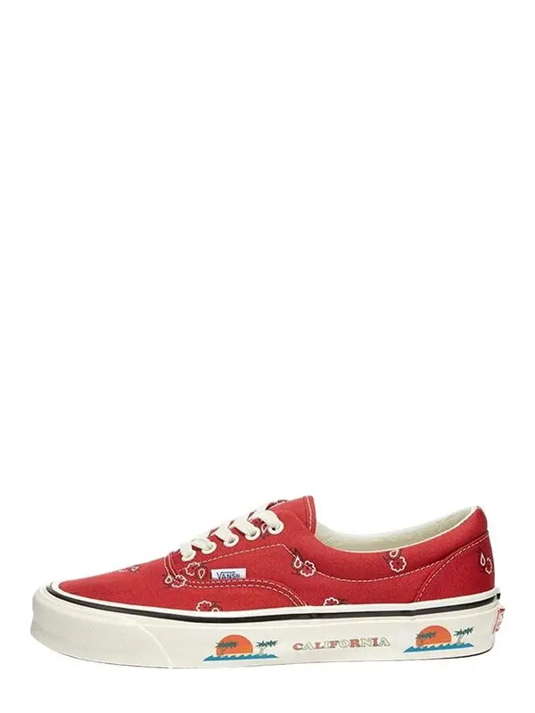 VANS Og Era Lx "paisley Pompeian " Low Top Sneakers - Red