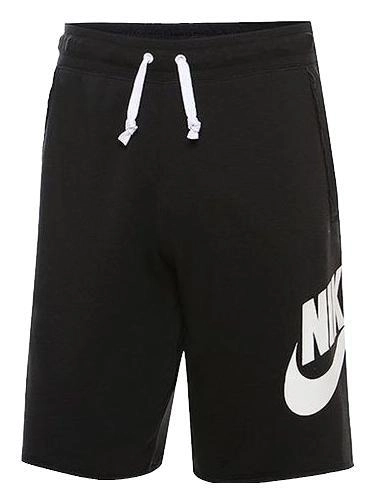 Nike Logo Print Sports Shorts - Black