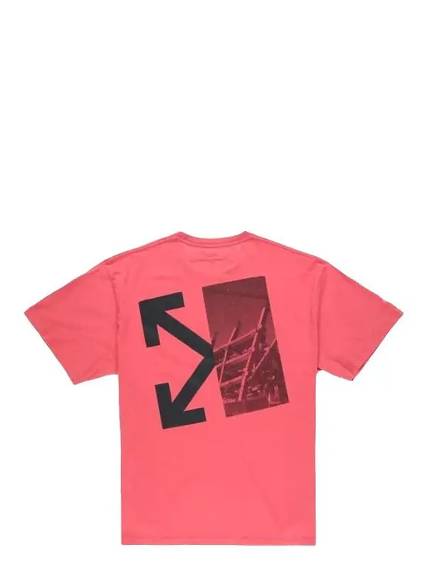 Off-White Splitted Arrows Short Sleeve Tee - Red