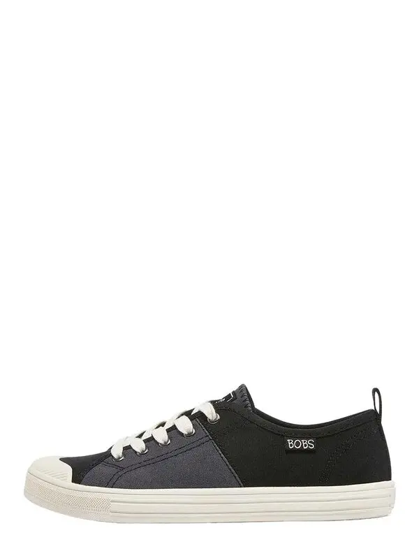 Sketchers Bobs Low Top Lace-up Sneakers - Gray/black