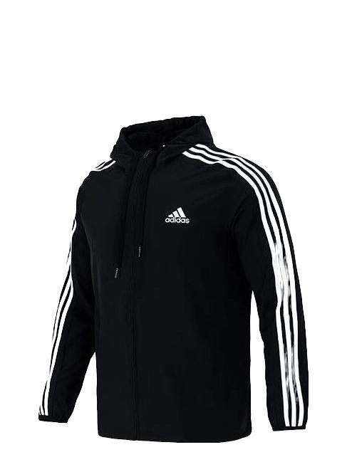 Adidas 3-stripes Training Hooded Jacket - Black