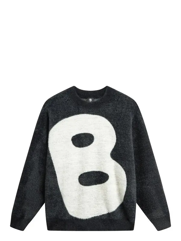 LI-NING Badfive Knit Sweater - Black/white
