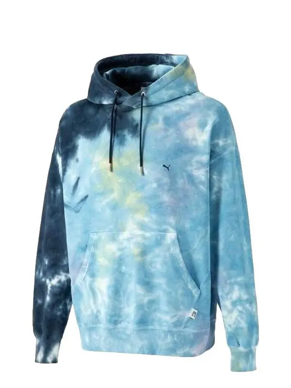 PUMA Mmq Tie Dye Hoodie - Blue/black
