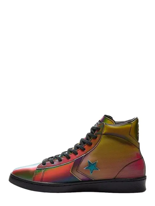 CONVERSE Pro Leather High Top Sneakers - Dark Green/red