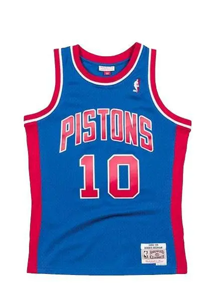 Mitchell & Ness Nba Detroit Pistons Dennis Rodman 10 Jersey - Default Colorway