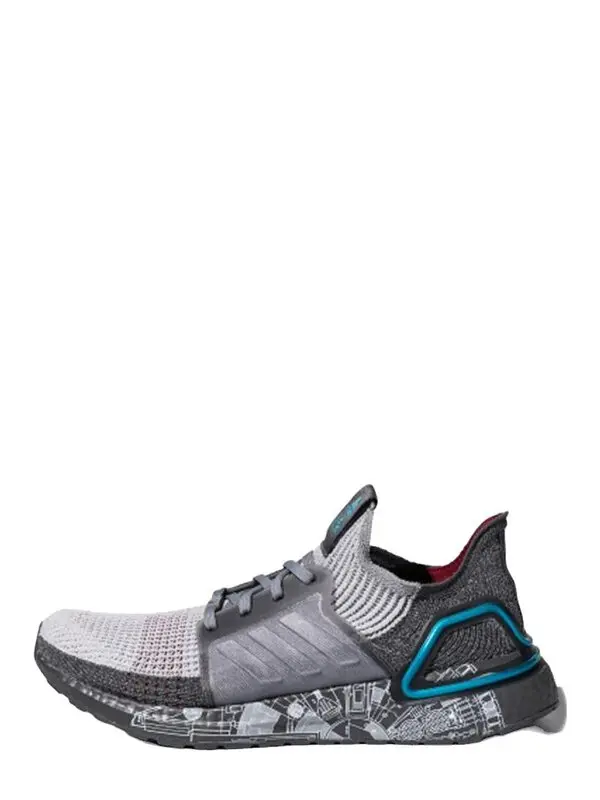 Adidas X Star Wars Ultraboost 19 "millennium Falcon" Sneakers - Grey Five/grey Two/bright Cyan