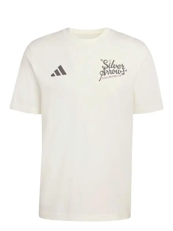 Adidas Mercedes-amg F1 Team Silver Arrows T-shirt 02 'off White Granite - Off White/granite