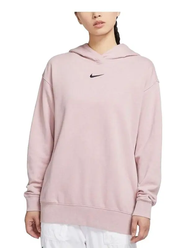 Nike Sw Collection Essentials Athleisure Hoodie - Pinkred